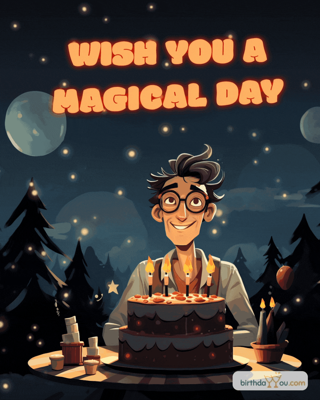 Wish You a Magical Birthday Animated Images and GIFs