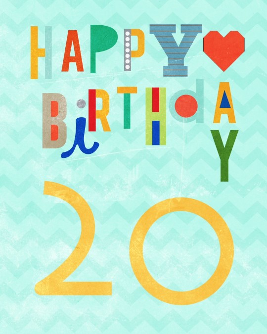 Free 20th Years Happy Birthday Animated Images and GIFs | Birthdayyou.com
