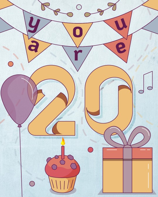 Free 20th Years Happy Birthday Animated Images and GIFs | Birthdayyou.com