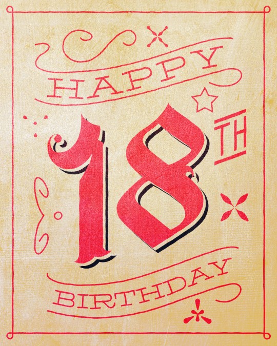 Color Letters 18th Birthday Animated Images and GIFs